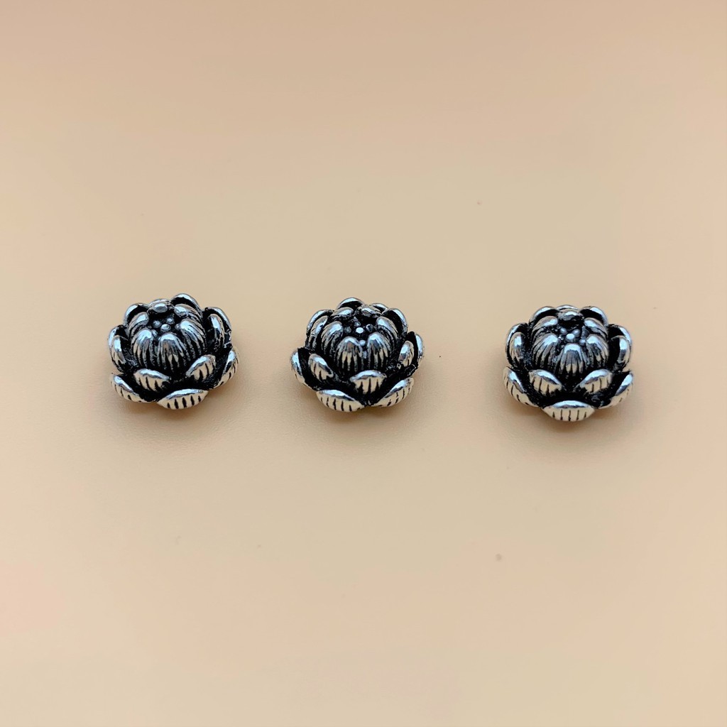Charm bạc thái nối hình hoa sen kiểu nhiều cánh loại mới - Charm Bạc ...