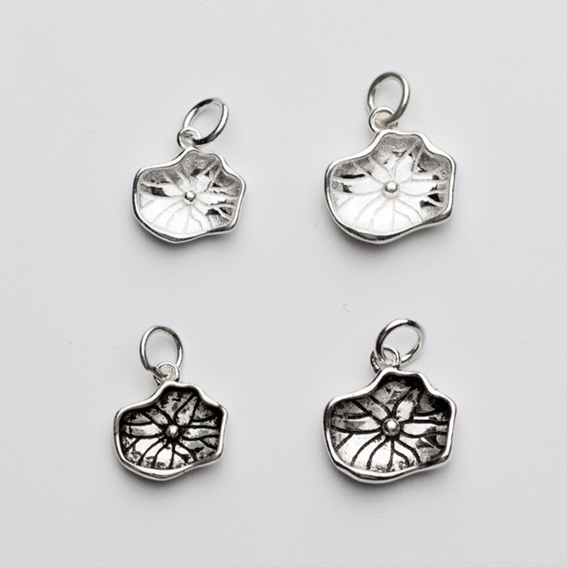 Charm bạc móc treo hình lá sen - Charm Bạc 925 - Mã CB312 CA251 ...
