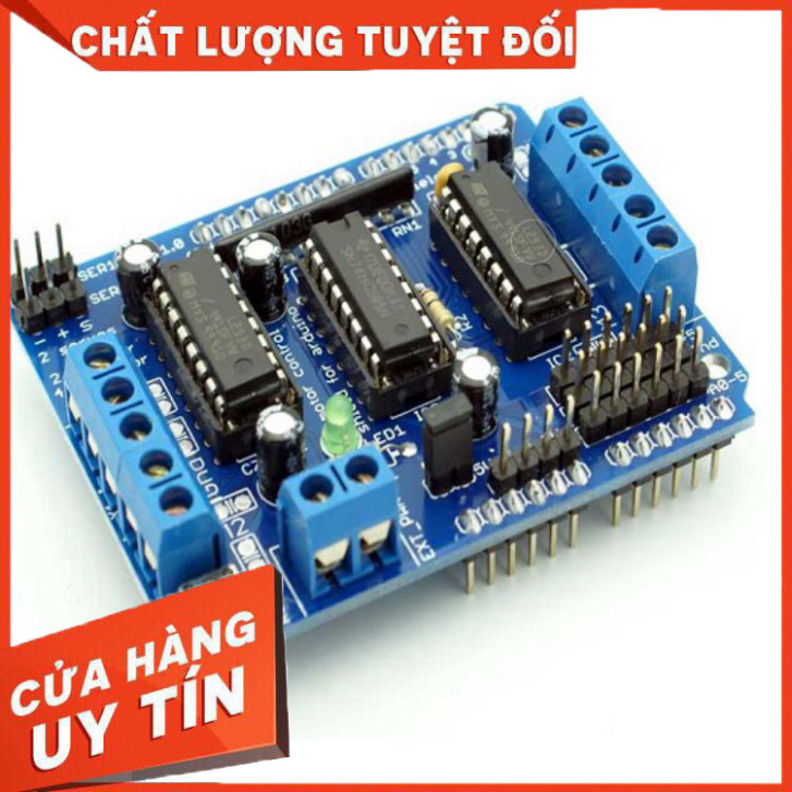 Linh kiện Arduino điều khiển động cơ Driver Motor Shield L293D Chất ...