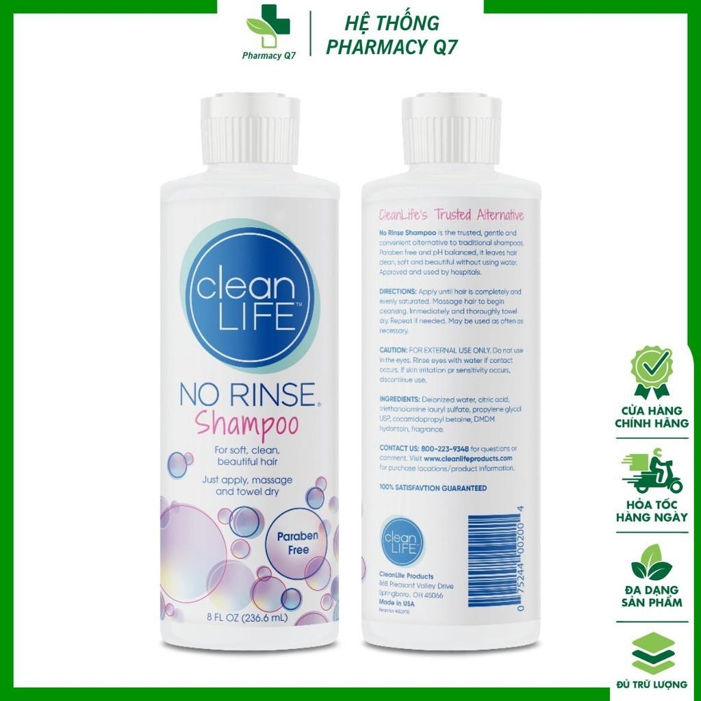 Mẫu mới Sx tại Mỹ DẦU GỘI KHÔ KHÔNG CẦN DÙNG NƯỚC Norinse shampoo USA ...