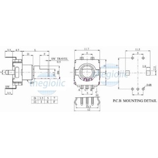 Rotary Encoder Cơ EC11 Rotary Encoder 20 Vị Trí 15mm//7 | Shopee Việt Nam