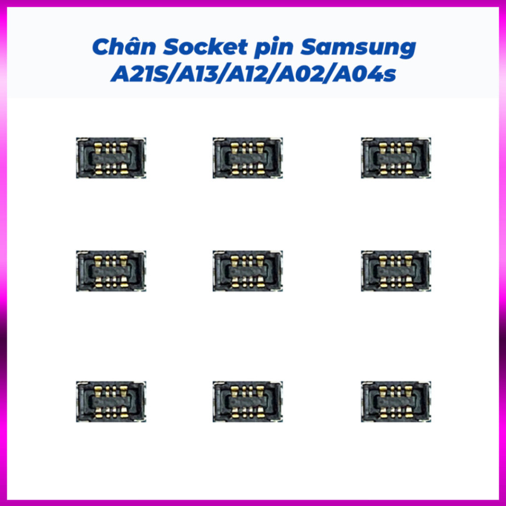 Chân Socket pin trên main samsung A21s, A13, A12, A02, A04s ,đang cập ...