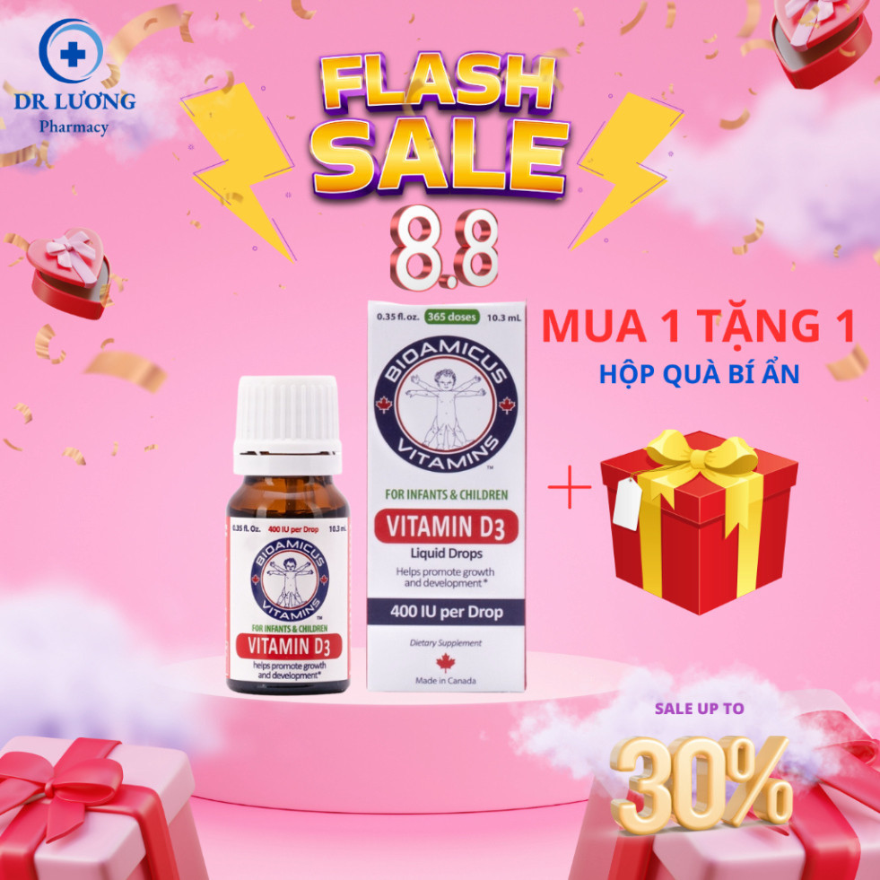 BIOAMICUS VITAMIN D3 bổ sung vitamin D3 hỗ trợ phát triển xương răng ...
