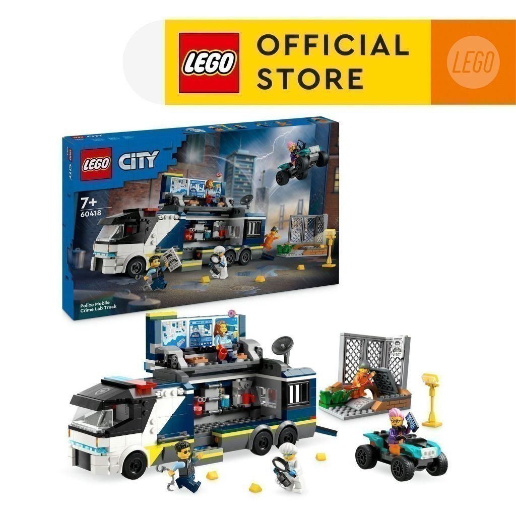 LEGO CITY 60418 Đồ chơi lắp ráp Xe tải cảnh sát vận chuyển tội phạm ...
