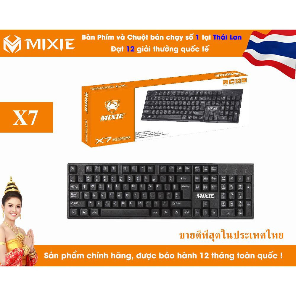 Bàn Phím USB Mixie X7s - Văn Phòng - Chính Hãng. Bảo hành 12 Tháng | Shopee Việt Nam