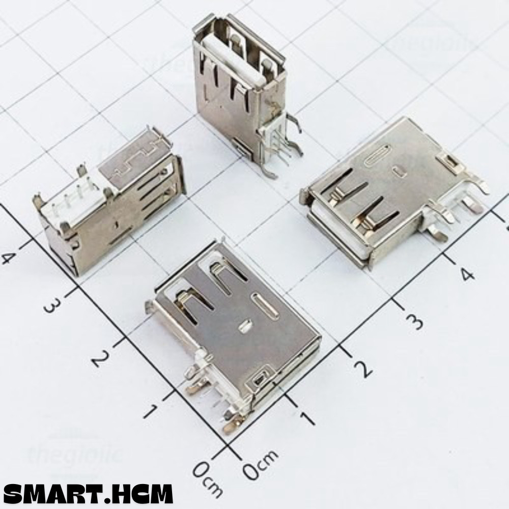 Cổng USB -Cổng USB Cái 2.0 Type A 4 Chân Cong 90 Độ//2 smart.hcm ...