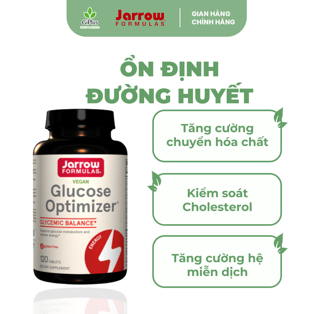 Viên Uống Hỗ Trợ Tiểu Đường Jarrow Formulas Glucose Optimizer (120 Viên ...