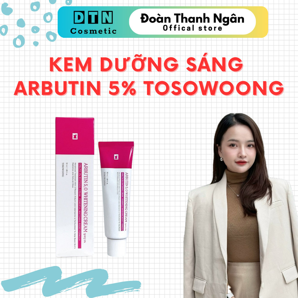 [ ChÍnh HÃng ] Kem Dưỡng Arbutin 5 Tosowoong Hàn Quốc 50ml Shopee