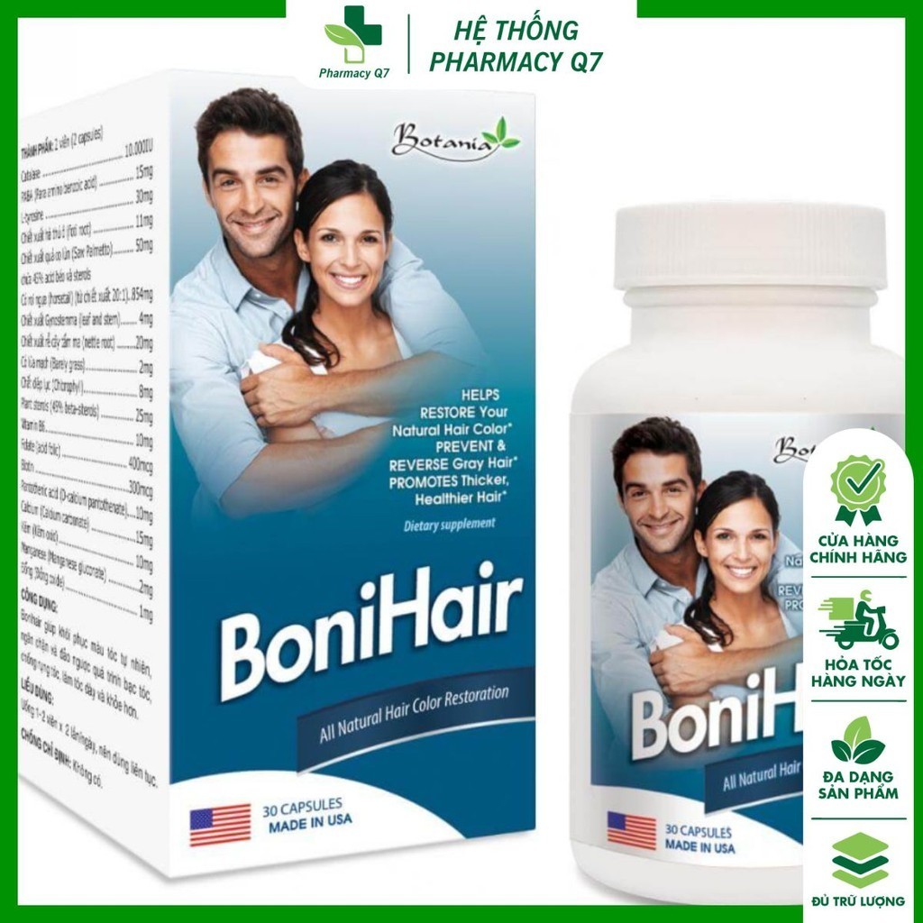 [CHÍNH HÃNG] Mỹ BoniHair / Boni Hair Hộp 30 viên- Giảm Rụng Tóc ...