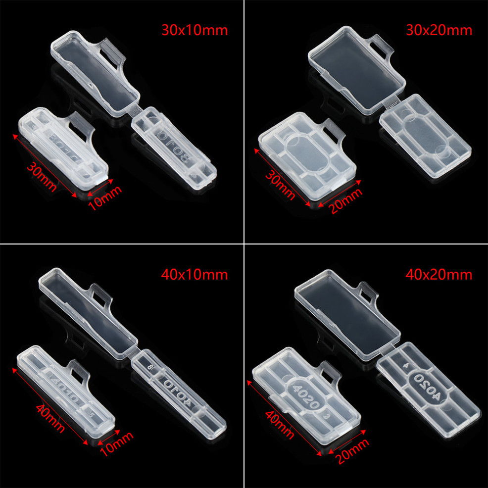 Hộp nhựa trong đựng nhãn đánh dấu dây cáp điện Cable label box name tag ...