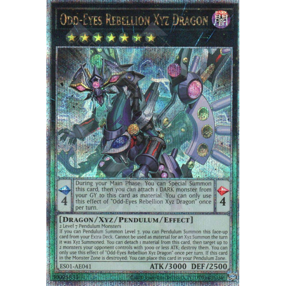 [ Bài Yugioh Chính Hãng ] ES01-AE041 Odd-Eyes Rebellion Xyz Dragon (QCSR) | Shopee Việt Nam