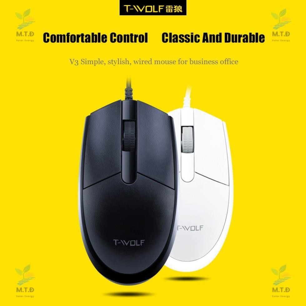 Chuột Máy Tính T Wolf V3 Mouse Laptop Có Dây Văn Phòng Gaming | Shopee ...