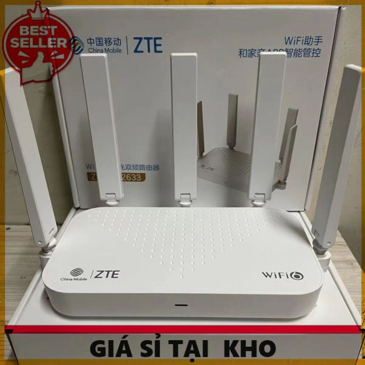 『GIA SI TAI KHO』 Bộ Phát Router Wifi6 ZTE E2633 chuẩn AX3000 Mbps - Có MESH 2 Băng Tần WiFi ...