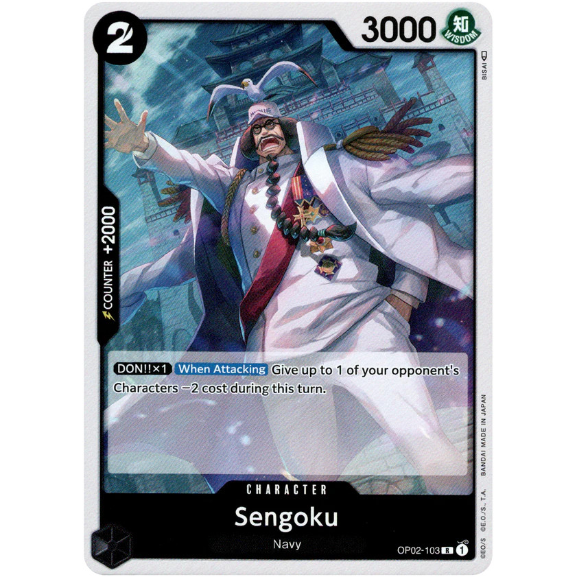 Thẻ bài One Piece OP02-103 - Sengoku - Character - Rare | Shopee Việt Nam