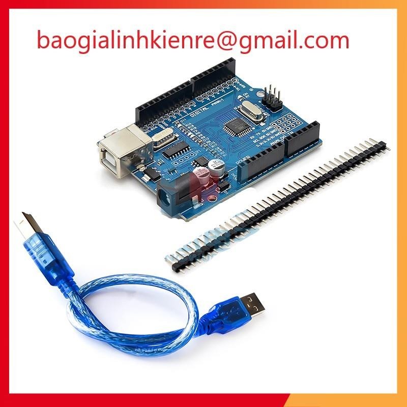 KIT Arduino Uno R3 Atmega 328P Chíp Dán Có Kèm Dây Cáp | Shopee Việt Nam