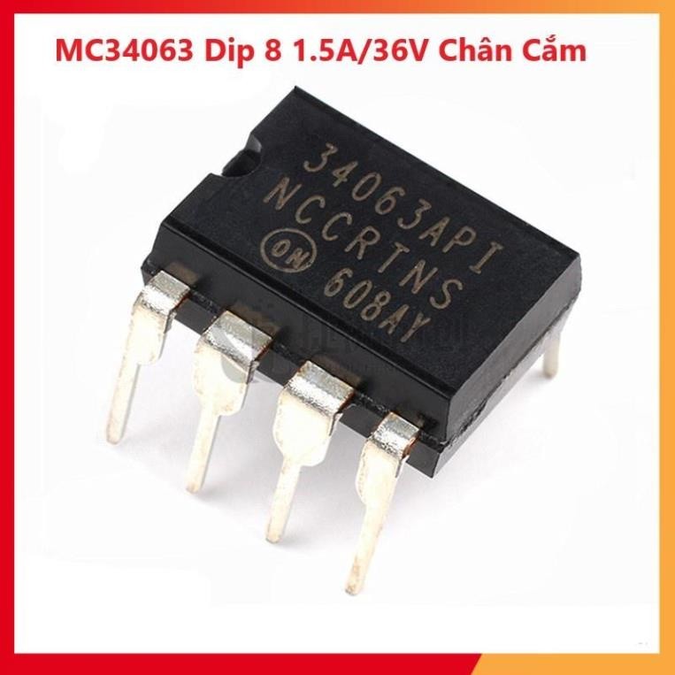 IC Chuyển Đổi Điện Áp MC34063 Dip 8 1.5A/36V Chân Cắm, MC34063 SOP 8 1.5A/36V SMD, 34063 ...