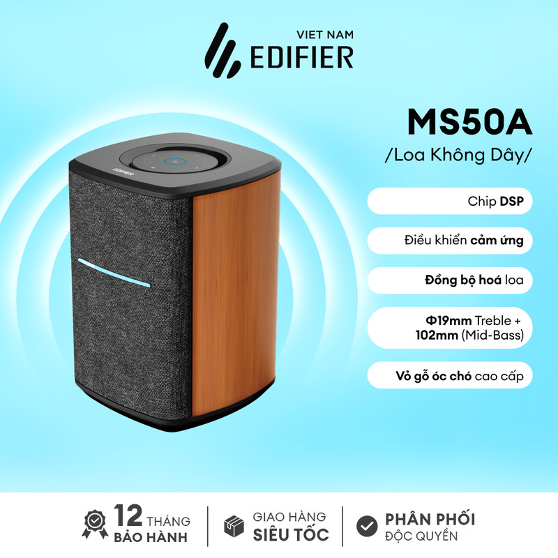 Loa không dây EDIFIER MS50A | Kết nối Bluetooth, Wifi, Alexa, Tidal, Air play, Edifier Connect ...