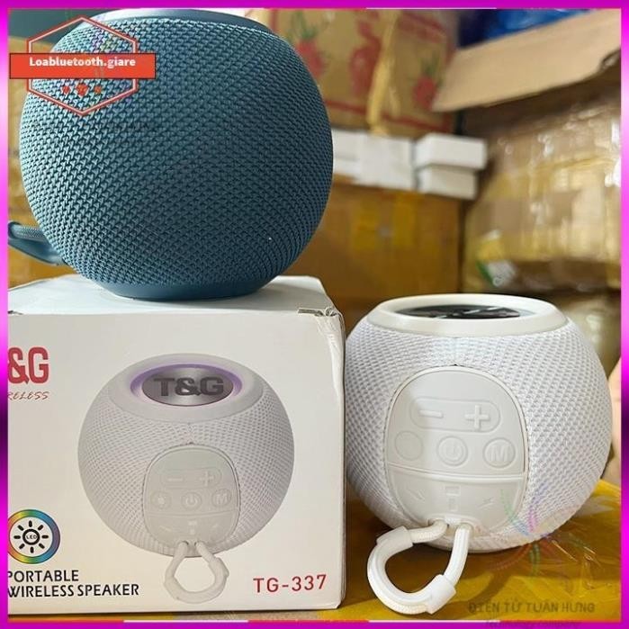Loa Bluetooth TG 337 có LED tròn 7 màu, hình cầu siêu cute, loa nhỏ gọn, âm thanh trầm ấm ...