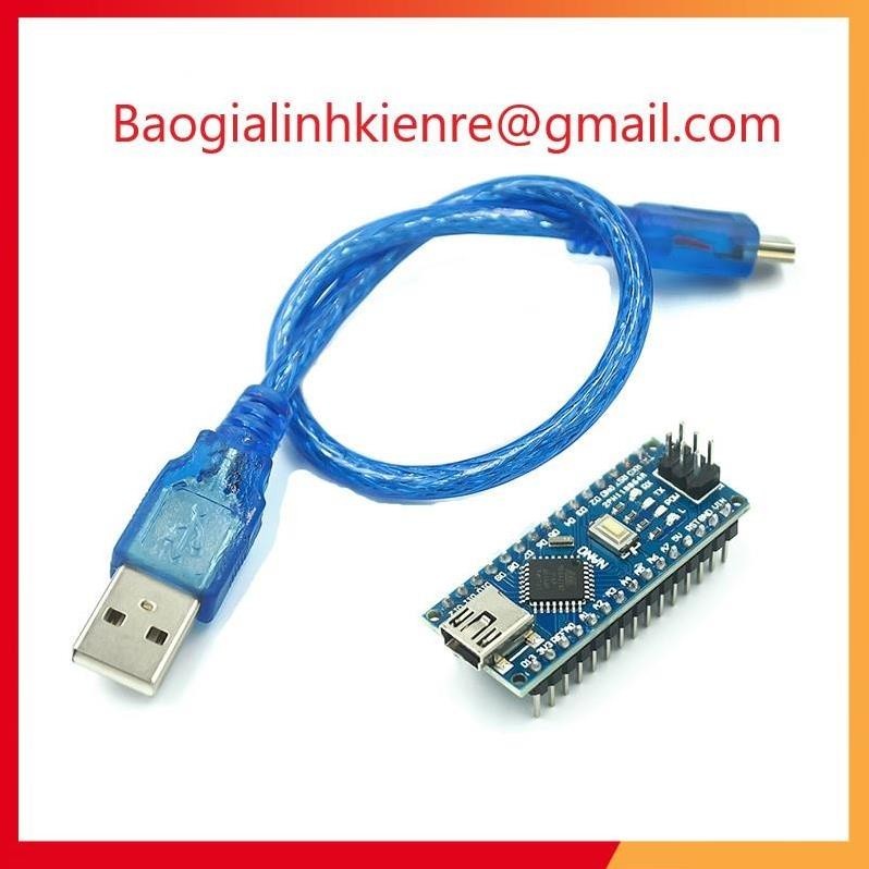 Kit Arduino Nano V3.0 CH340 Có kèm cáp Mini USB - Atmega328P - Chất ...
