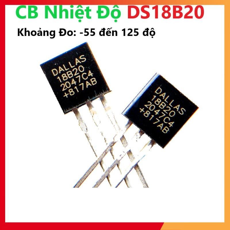 Cảm Biến Nhiệt Độ DS18B20 - Khoảng đo -55 đến 125 độ | Shopee Việt Nam