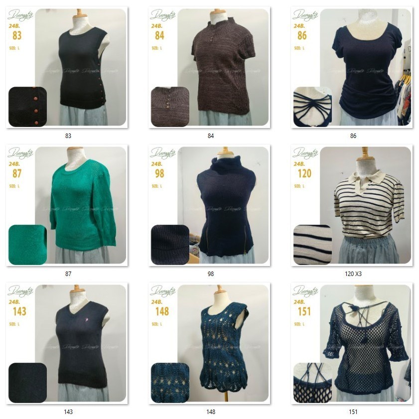 [24B] SIZE L - 39k - Áo Mongtoghi, áo Crochet, áo len thừng tổng hợp ...