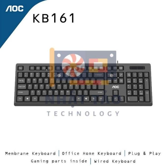 Bàn Phím Máy Tính AOC KB161 Có Dây Chống Ồn Chắc Chắn Siêu Bền [Bảo Hành 3 Tháng] | Shopee Việt Nam
