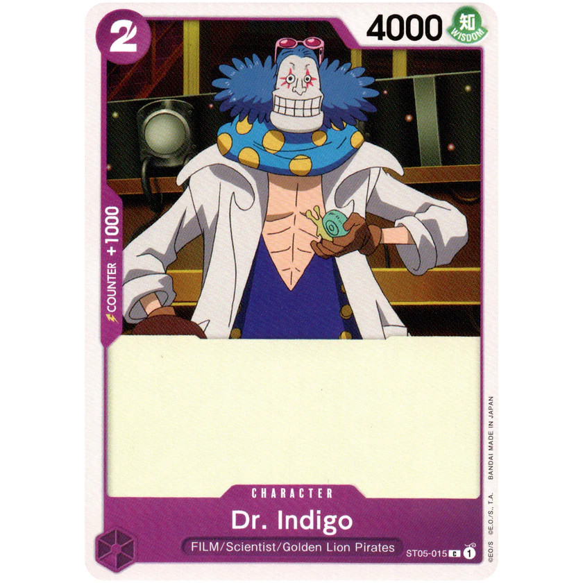 Thẻ bài One Piece ST05-015 - Dr.Indigo - Character - Common | Shopee ...
