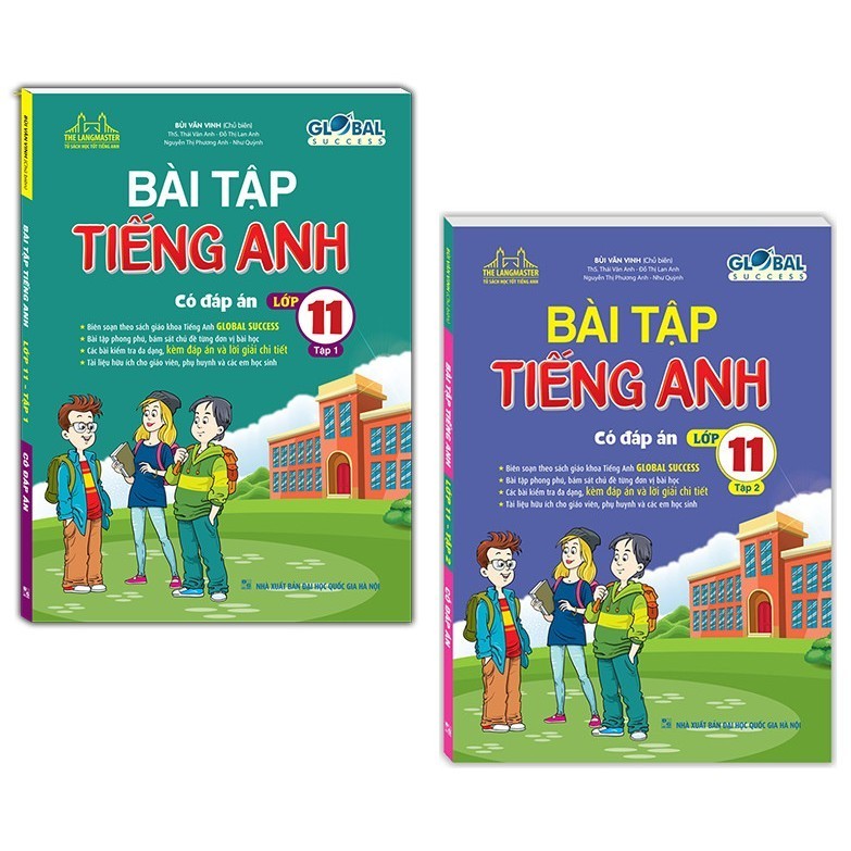 sách - combo 2c GLOBAL SUCCESS - Bài tập tiếng anh lớp 11 (Tập 1+2) có ...