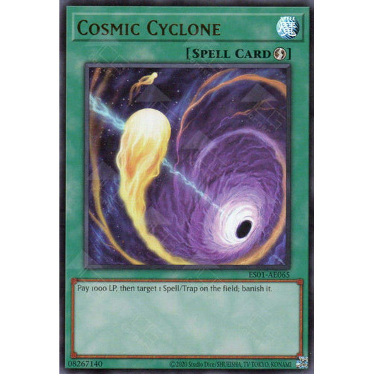 [ Bài Yugioh Chính Hãng ] ES01-AE065 Cosmic Cyclone (UR) | Shopee Việt Nam