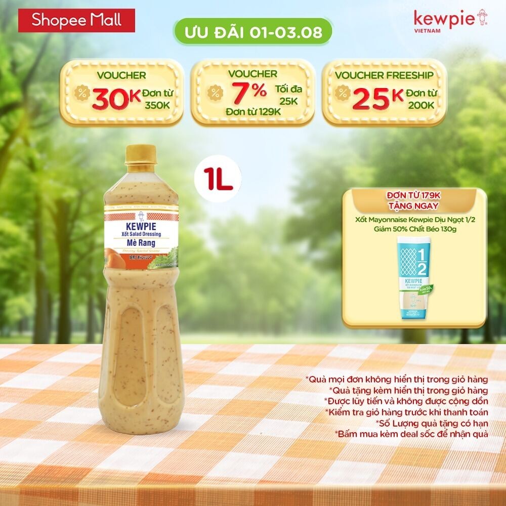 Xốt Salad Dressing Mè Rang Kewpie 1L | Shopee Việt Nam
