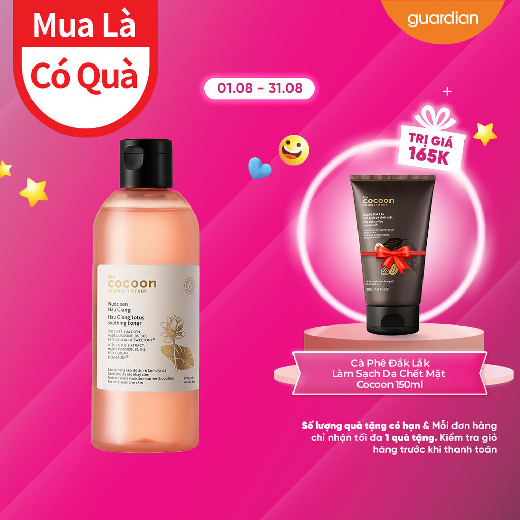 Nước Hoa Hồng (Toner) Sen Hậu Giang Cocoon 310ml | Shopee Việt Nam