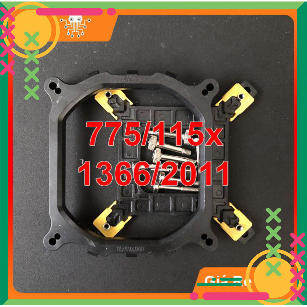 Bracket (đế) + backplate bắt tản gài CPU socket 775 1150 1155 1156 1366 ...