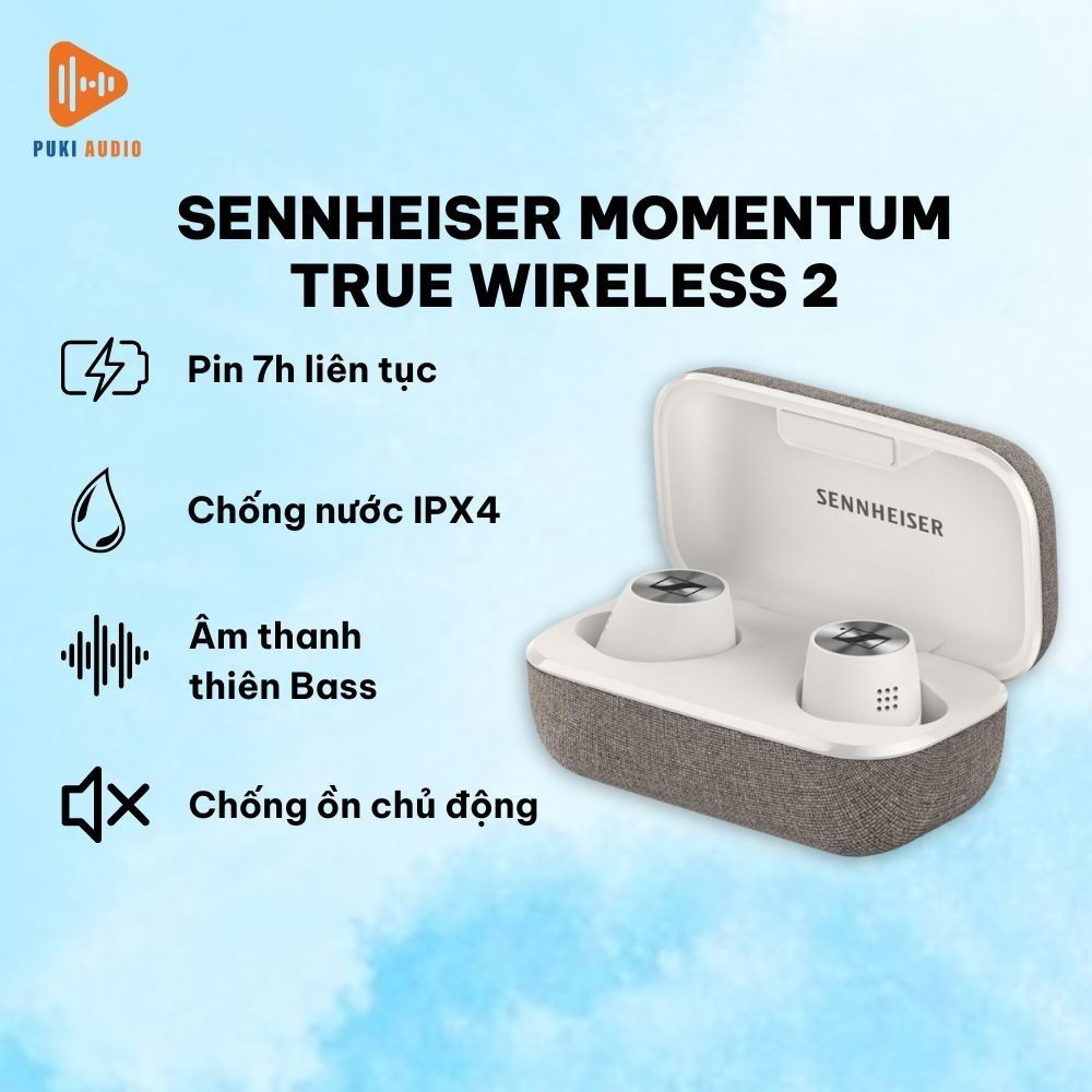 [Chính hãng] Tai nghe Sennheiser Momentum True Wireless 2 - Pin 35h / Chống nước IPX4 | Shopee ...