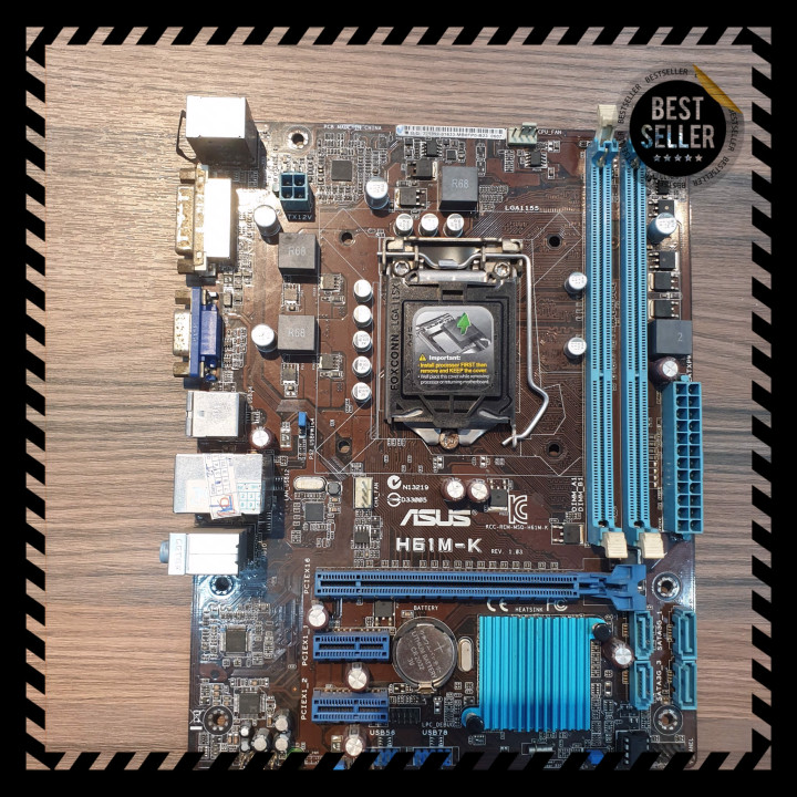 [ 𝐂𝐇Ố𝐓 𝐒𝐀𝐋𝐄 ] Mainboard H61 Asus H61M-K socket 1155 LGA nguyên bản zin , đủ chặn sắt , đã vệ ...