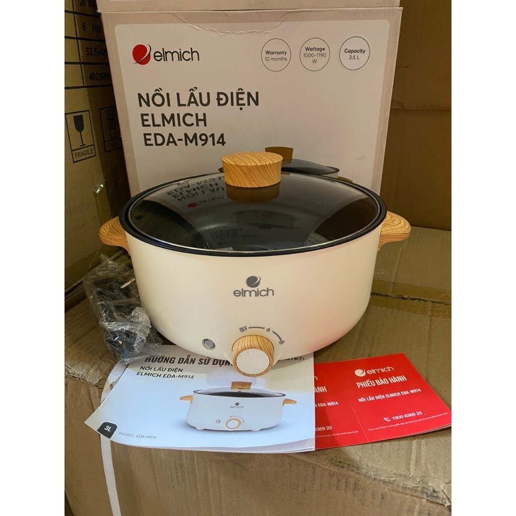 Nồi lẩu điện Elmich 3Lit EDA-M914 | Shopee Việt Nam