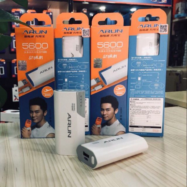 Pin Sạc Dự Phòng ARUN 5600mAh Y38 Chính Hãng | Shopee Việt Nam