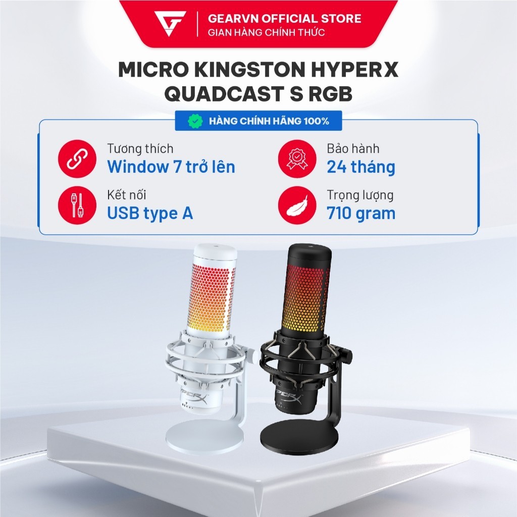 Micro Kingston HyperX QuadCast S RGB | Shopee Việt Nam