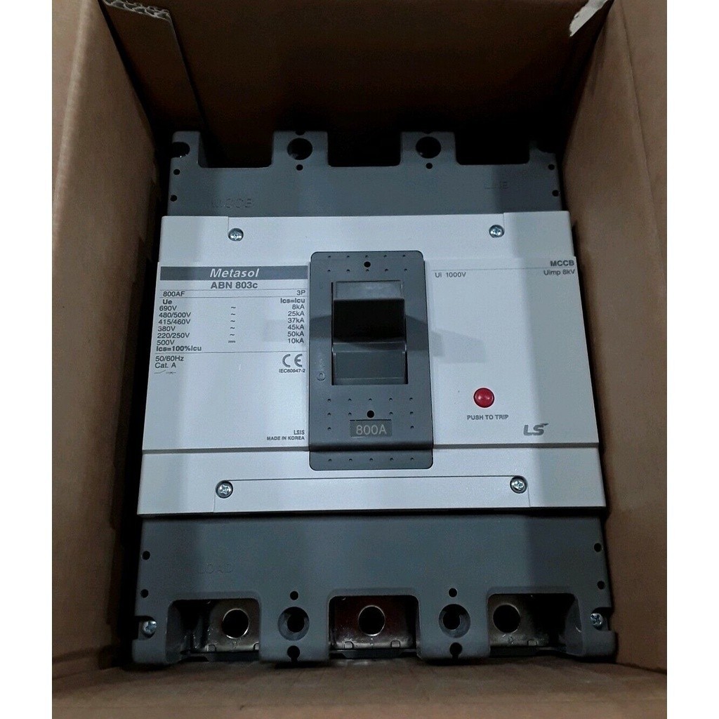 LS Cầu Dao Tự Động MCCB dạng khối 3 pha LS 3P ABN803c 700A 800A 75kA | Shopee Việt Nam