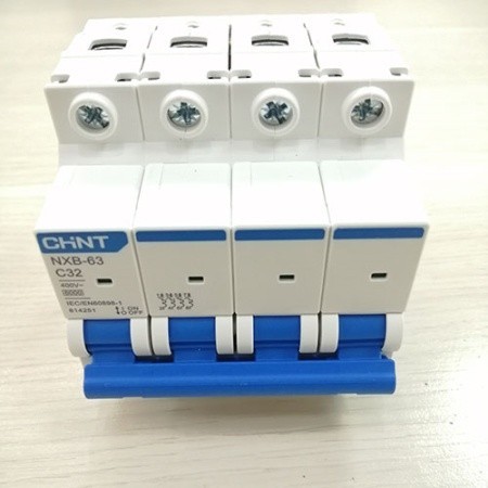 Chint MCB Aptomat át cài 4 pha NXB-63 C32 C63 4P | Shopee Việt Nam