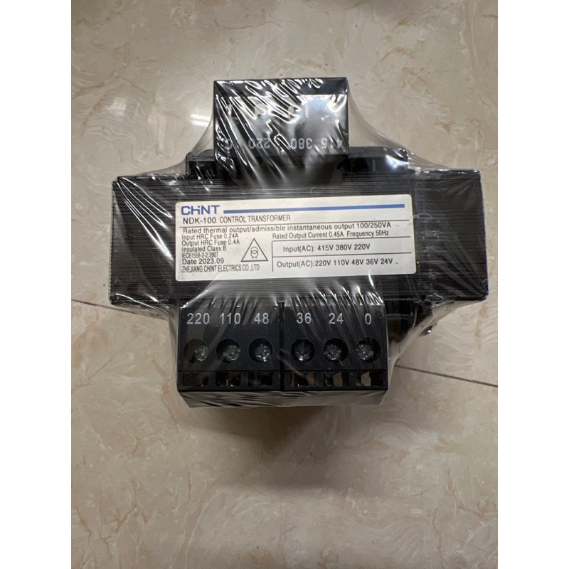 CHINT Biến áp cách ly Biến thế NDK-100VA 100W 220V/380V 0V/24V/36V/48V/110V/220V hàng nặng 2.1kg ...
