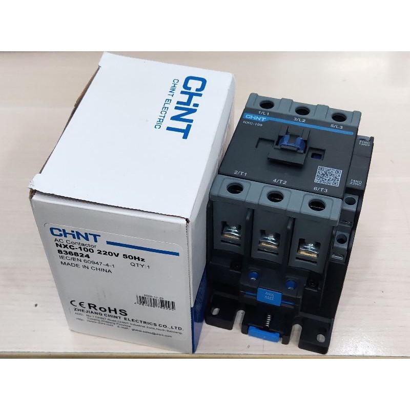 Chint Khởi động từ CONTACTOR Chint NXC-100 100A 3P 45KW | Shopee Việt Nam