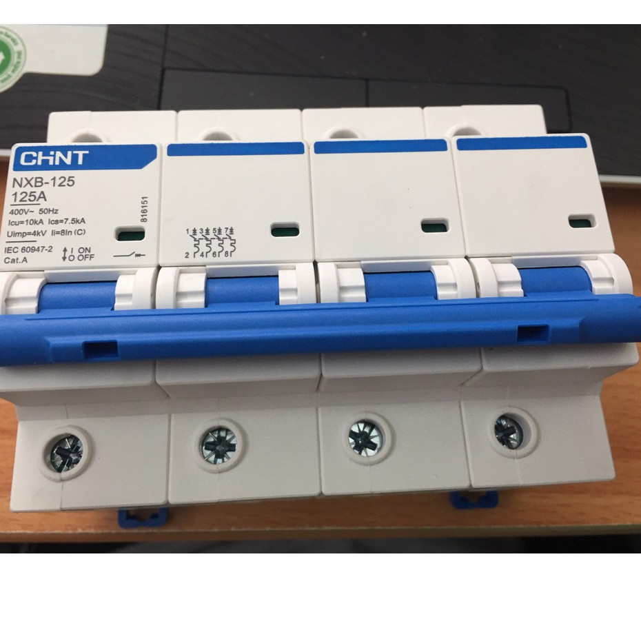 Chint MCB Aptomat Át cài 4P NXB-125 C80 C100 C125 4 pha | Shopee Việt Nam