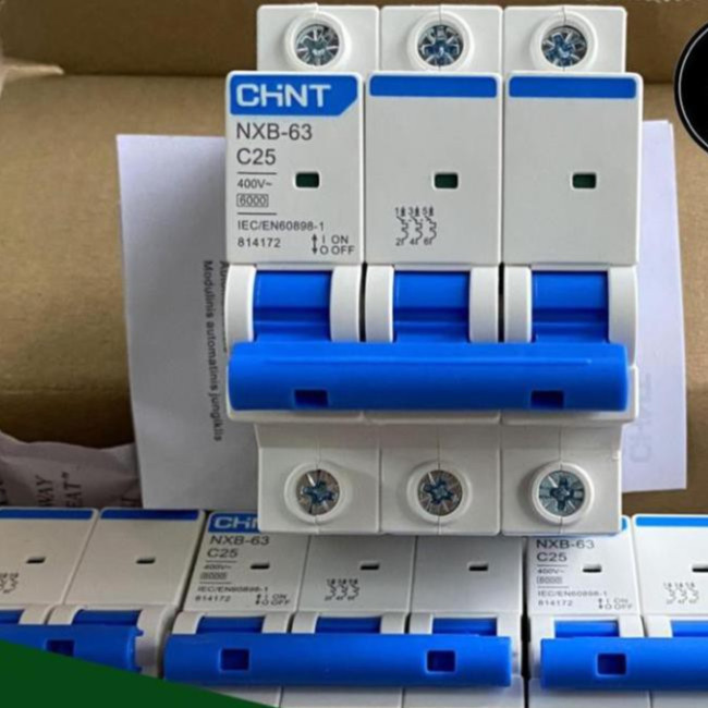 Chint MCB Aptomat át cài 25A 3 pha NXB-63 C25 3P | Shopee Việt Nam
