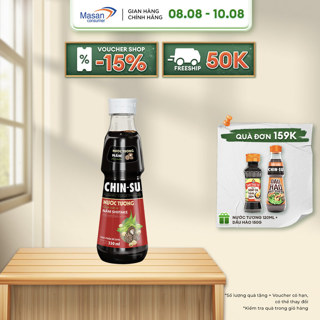 Nước Tương CHIN-SU Nấm Shiitake Chai 330ml | Shopee Việt Nam