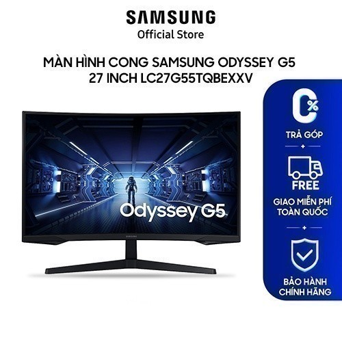 Màn hình Gaming Samsung Odyssey 27 inch Cong LC27G55TQBEXXV QHD 144Hz ...