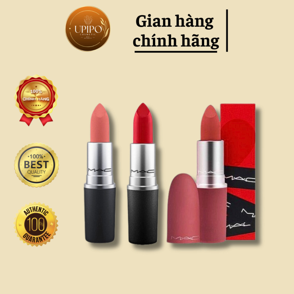 Son MAC Devoted to chili, Ruby woo, Mull it over, Fixt 0 | Shopee Việt Nam