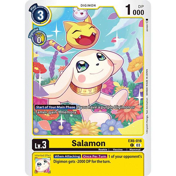 Thẻ bài Digimon EX6-016 - Salamon - Digimon - Common | Shopee Việt Nam
