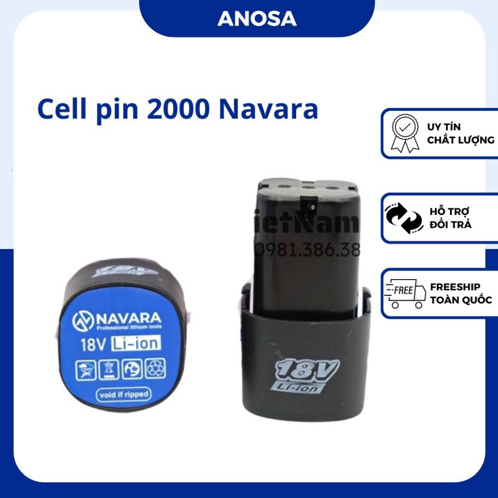 Pin 4 cell Navara 18v chính hãng bảo hành 8 tháng | Shopee Việt Nam