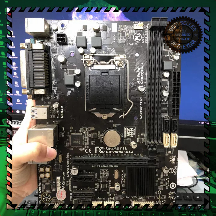 THANH LÝ ๑ Mainboard Gigabyte H81 GA-H81M-DS2 socket 1150 LGA nguyên ...