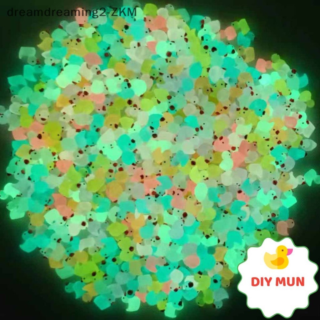 (Mun DIY)Set 50 con Vịt Mini phát sáng. Dạ Quang Vịt Vườn Cảnh Quan ...